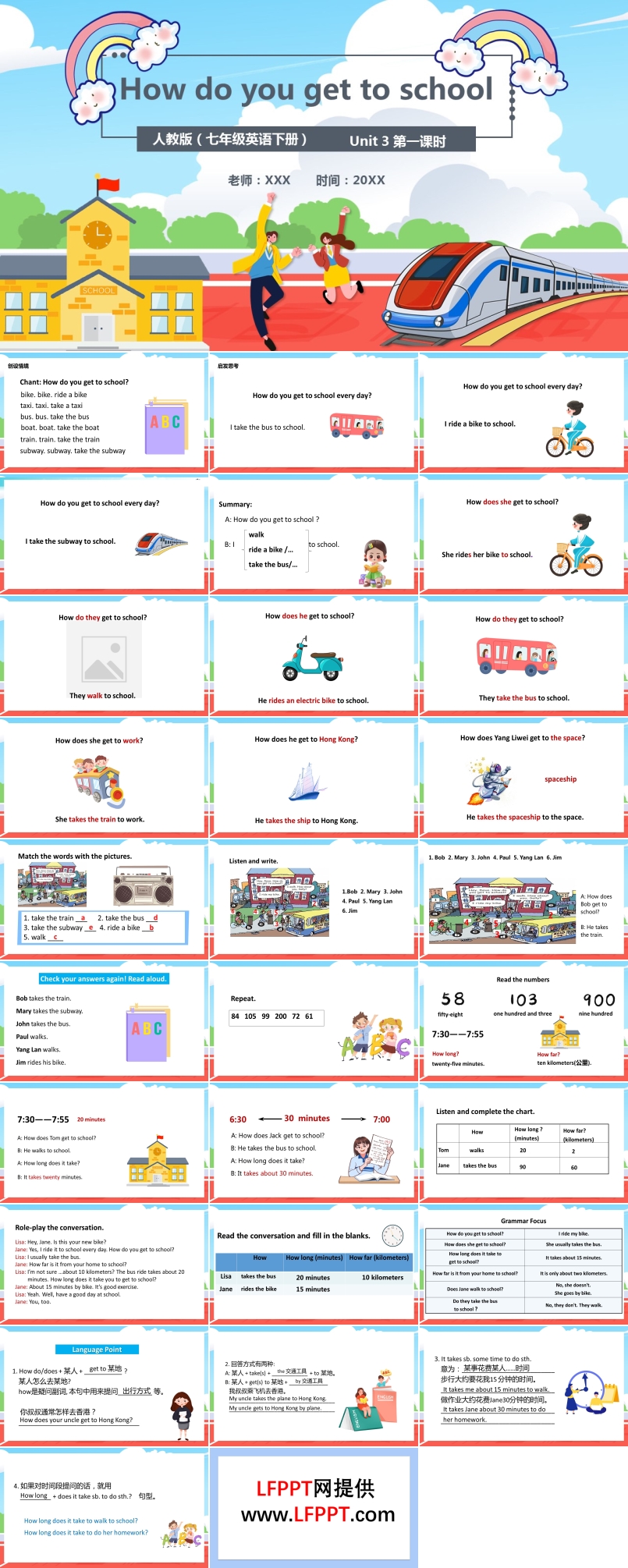  How Do You Get To School PPT LFPPT