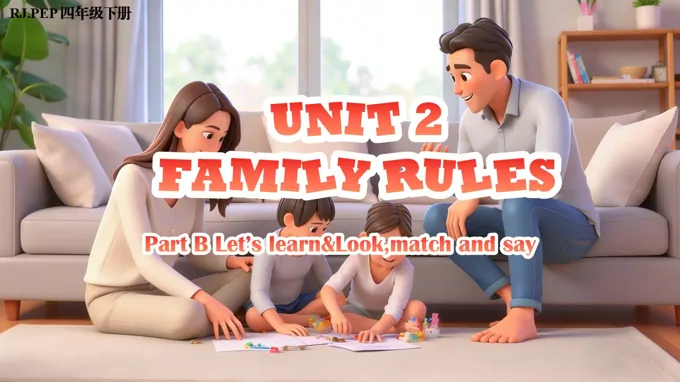 英语人教PEP四年级下册 第5课时《Unit 2 Part B Let’s learn&Look, match and say》ppt课件 ...